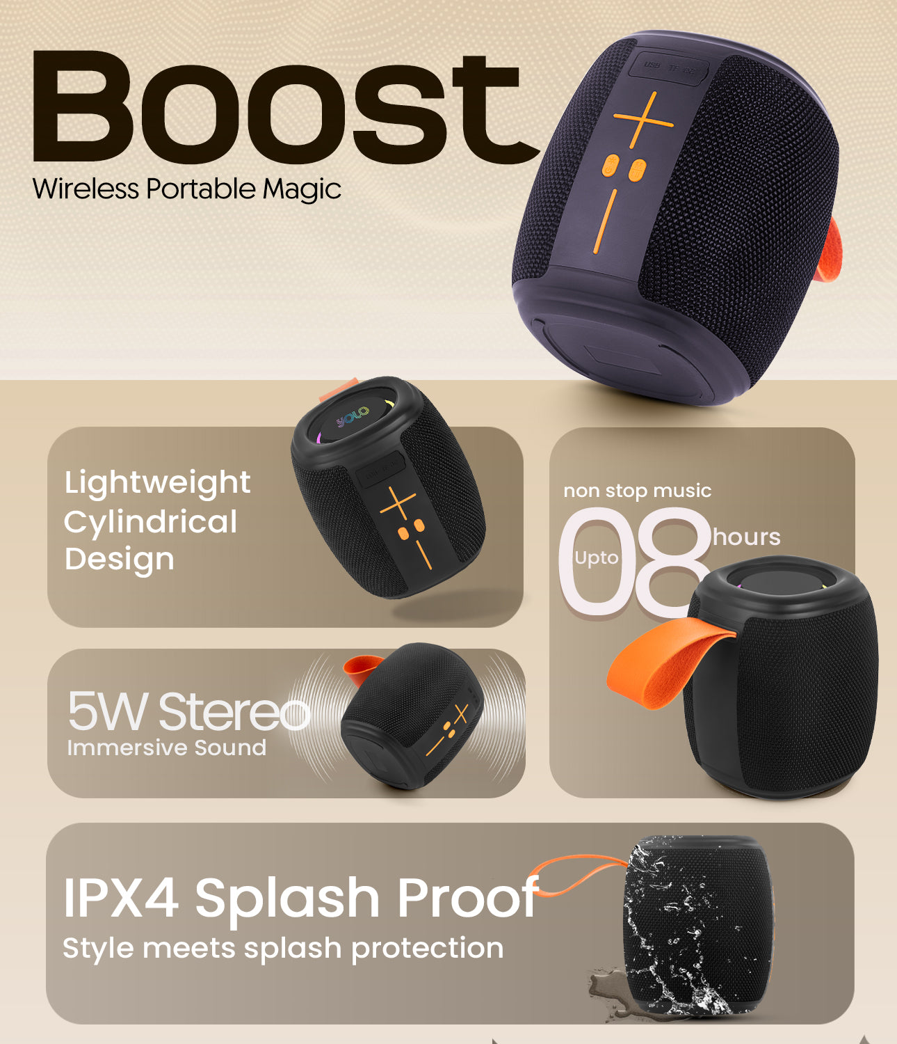 YOLO Boost Portable Wireless Speaker in Pakistan